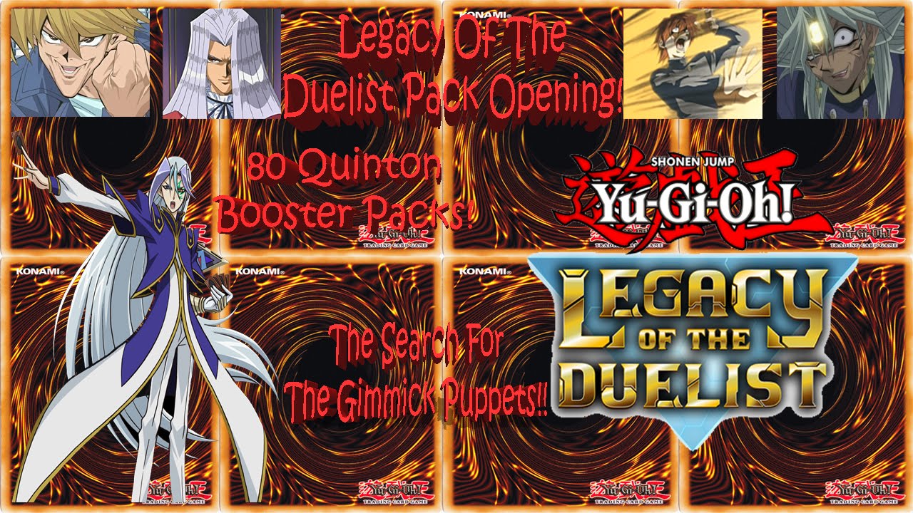 Yu-Gi-Oh 80 Quinton Booster Pack Opening: Legacy Of The Duelist! THE ...