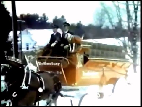 Budweiser 'Winter Clydesdales' Commercial (1977) - YouTube