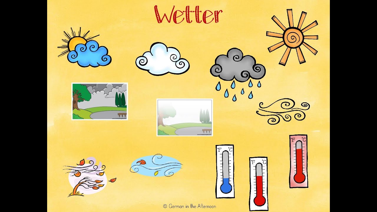 Wetter Wortschatz - YouTube