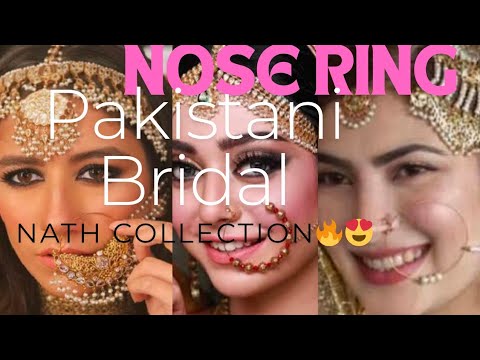 pakistan bridal nose ring🔥||simple stylish😍||trandy nath||#nosepin# ...
