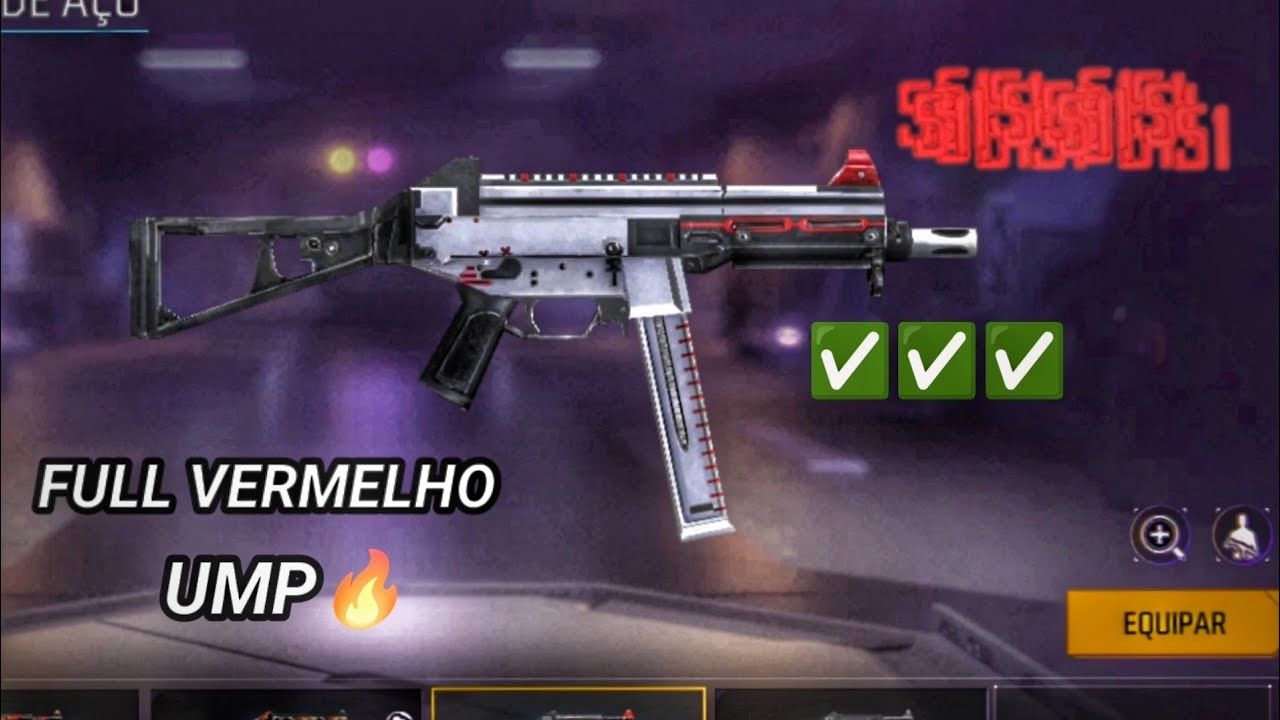 3 METODOS PARA DAR FULL VERMELHO DE UMP POCO F4 Free Fire 🔥 - YouTube