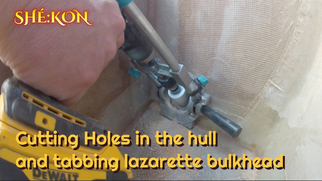 Cutting a Hole for the Generator Exhaust - Lazarette Fitout Pt 1 ...