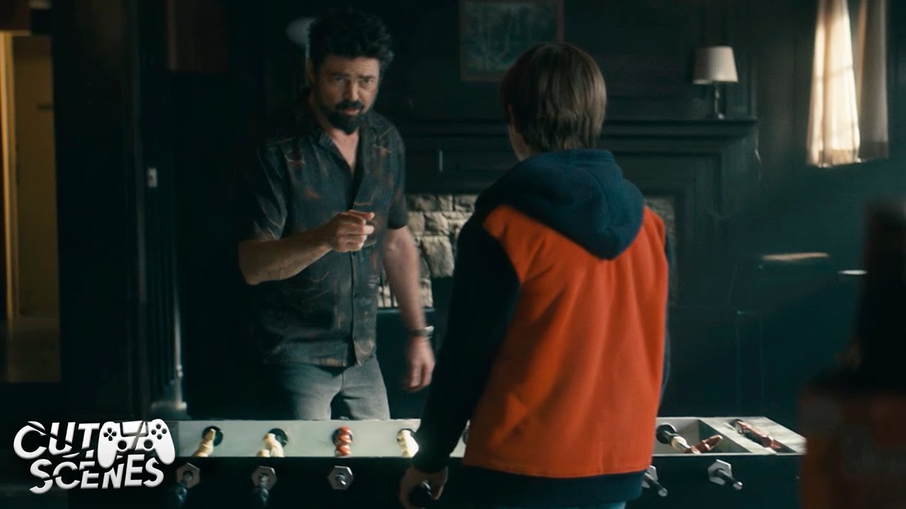 Butcher and Ryan Bonding While Playing Foosball | The Boys (Karl Urban ...