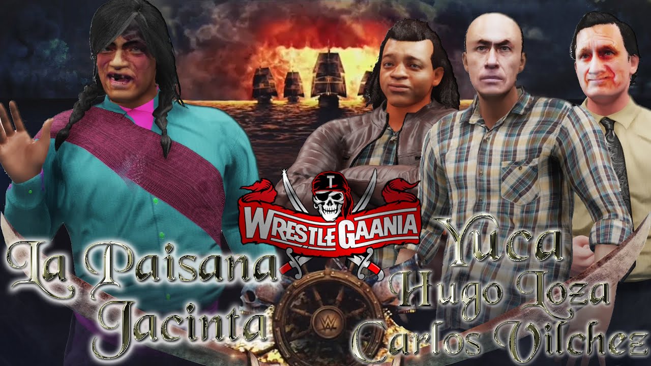 WWE 2k19 | La Paisana Jacinta vs. El Yuca, Carlos Vilchez y Hugo Loza ...