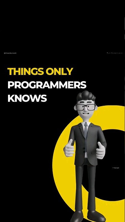 Things only programmer know - YouTube