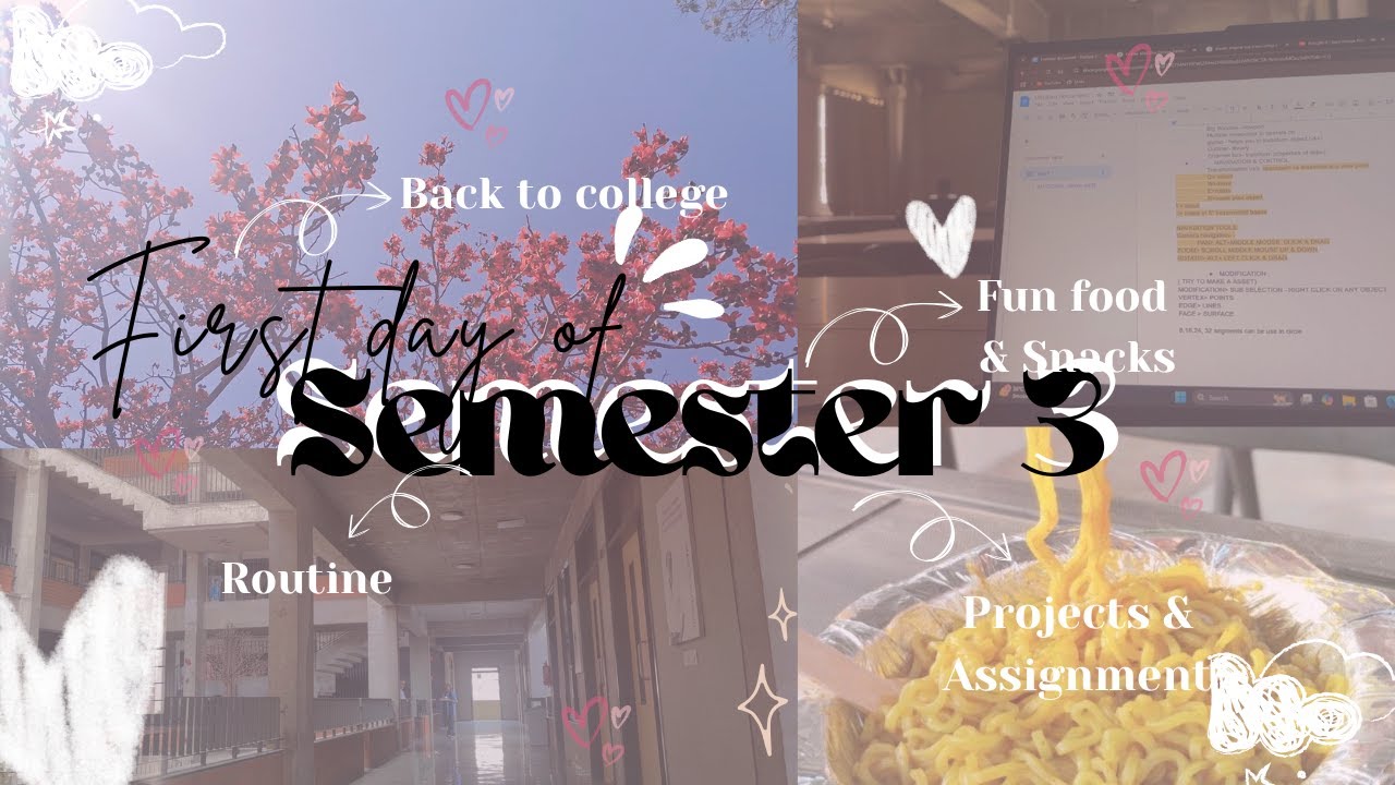 COLLEGE LIFE BEGINS AGAIN | MY FIRST DAY OF SEMESTER 3 - YouTube