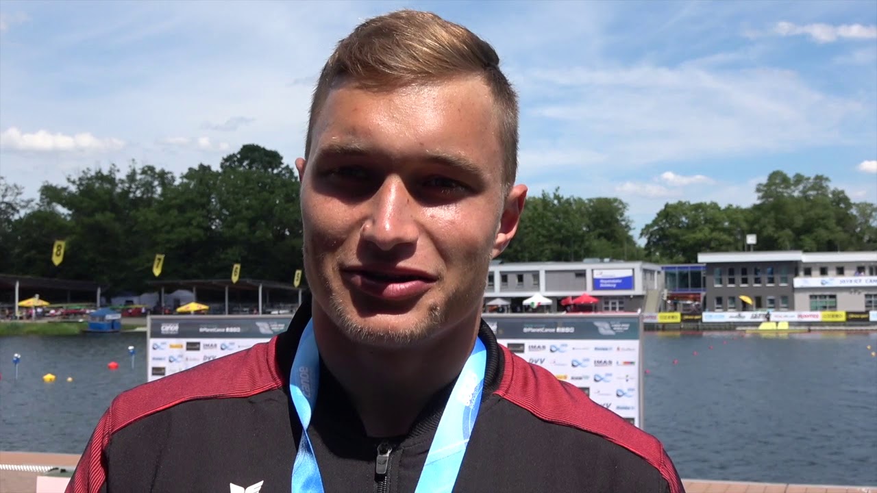 Conrad Scheibner Interview beim Kanu World Cup in Duisburg - YouTube