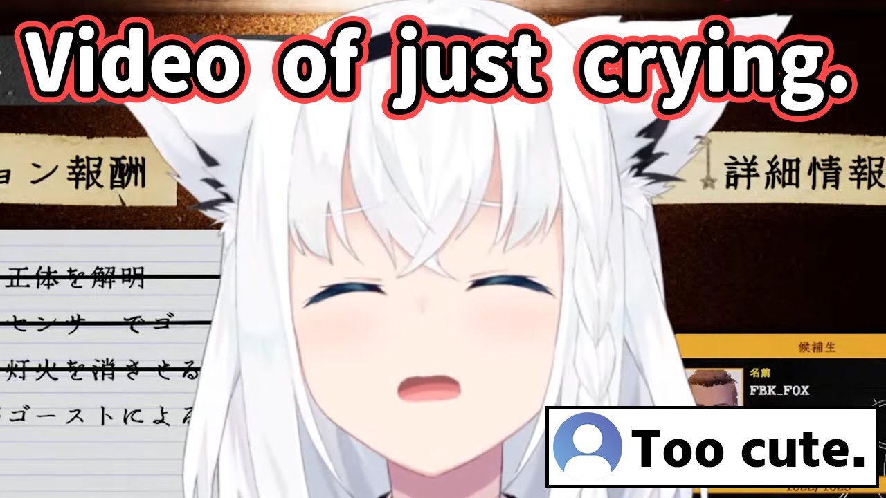 Fubuki crying is too cute.【Hololive | Eng Sub】 - YouTube