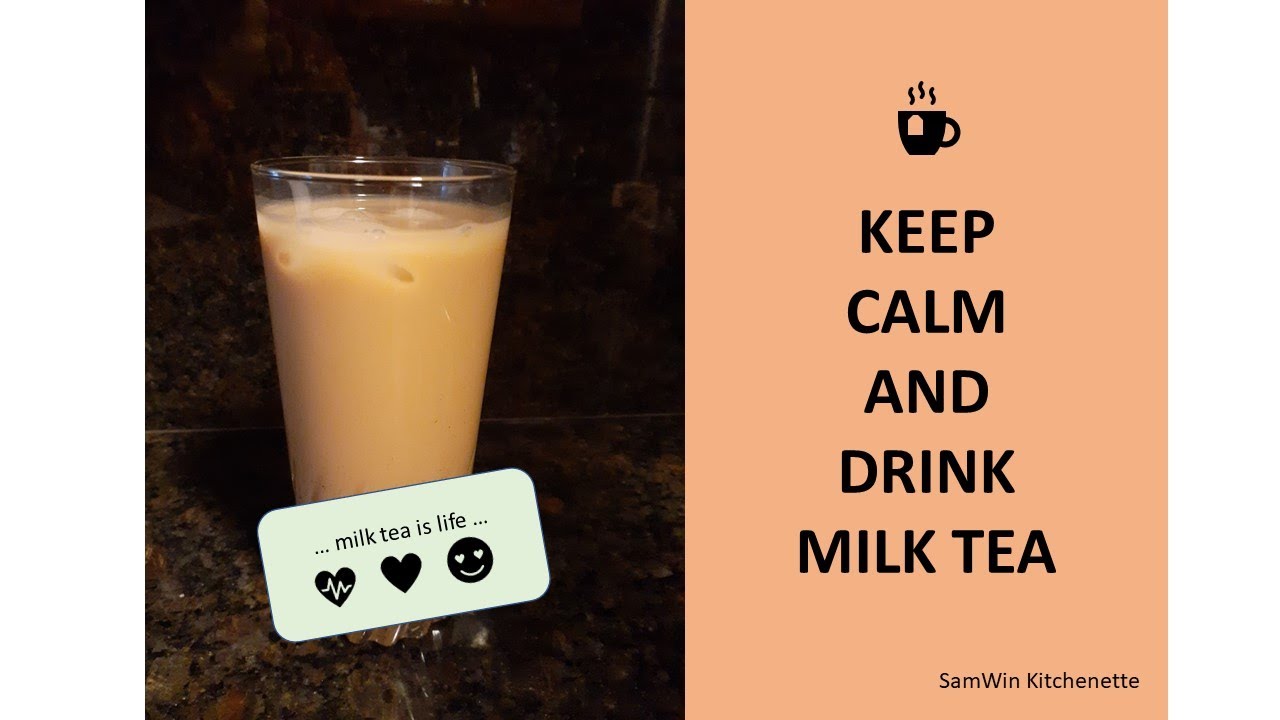 Homemade Milk Tea | Easiest Way to Make A Simple Milk Tea at Home - YouTube