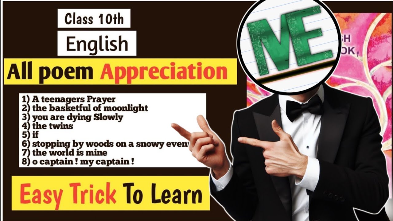| 10th ENGLISH All Poem Appreciation 🤩 | Class 10th English ...