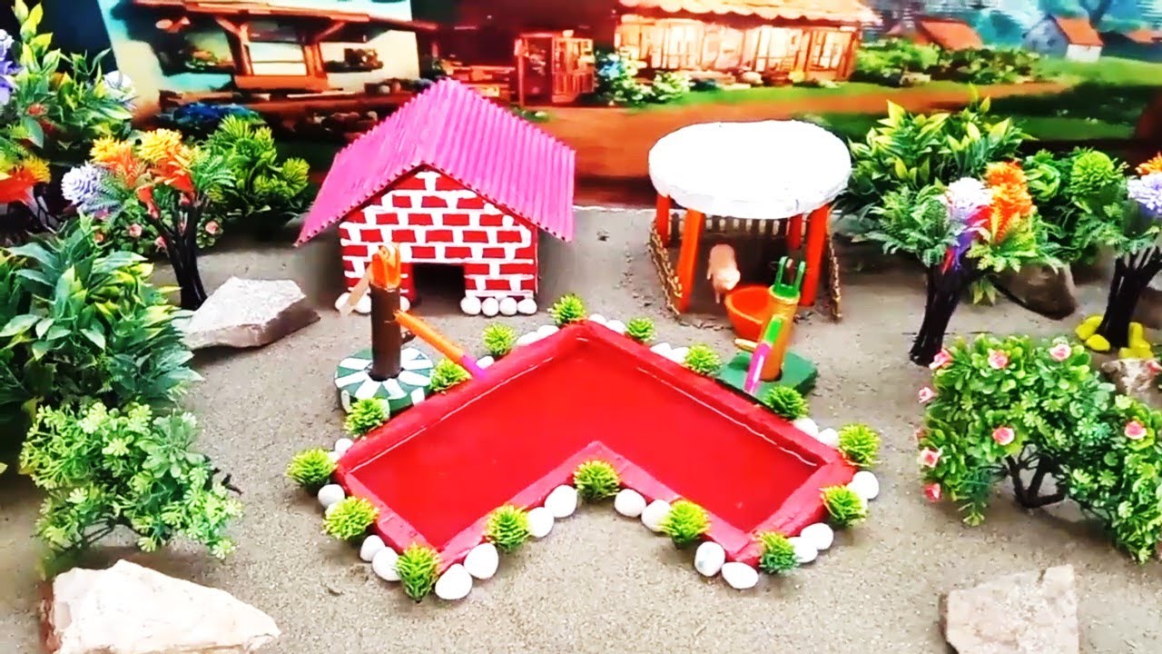 "Create Your Own Mini Farm: DIY Diorama with Adorable Animal Homes 🐄🏡 ...