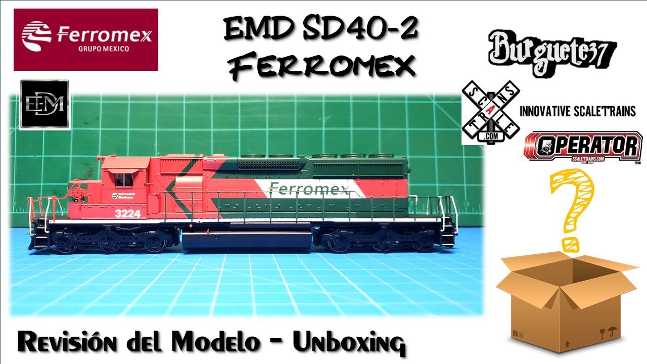 📦 Unboxing - SD40-2 Ferromex - Scale Trains Operator | Escala HO - YouTube