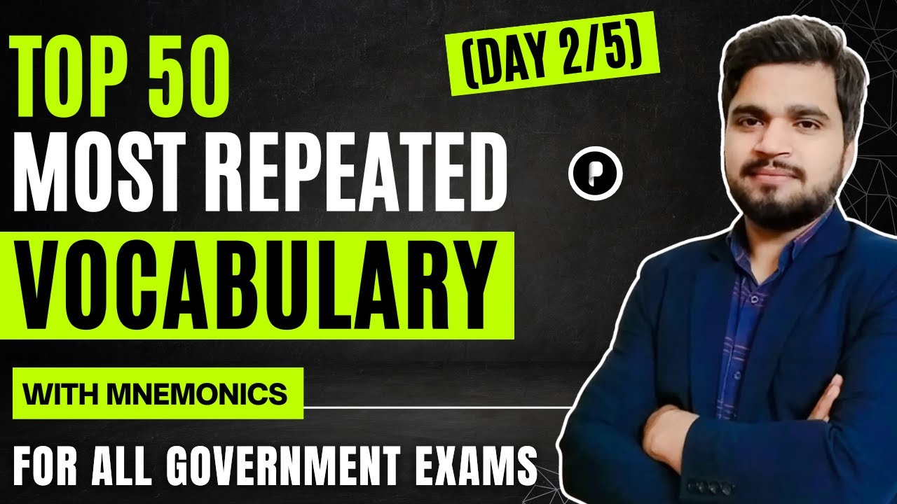 Top 50 Vocabulary | Most repeated | English Mnemonics | Day 2/5 ...