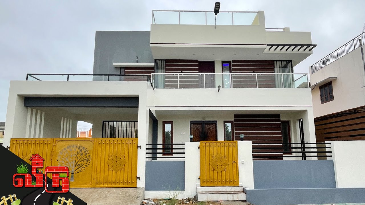 அழகான 3BHK வீடு விற்பனைக்கு | House with Sunken living room and Inside ...