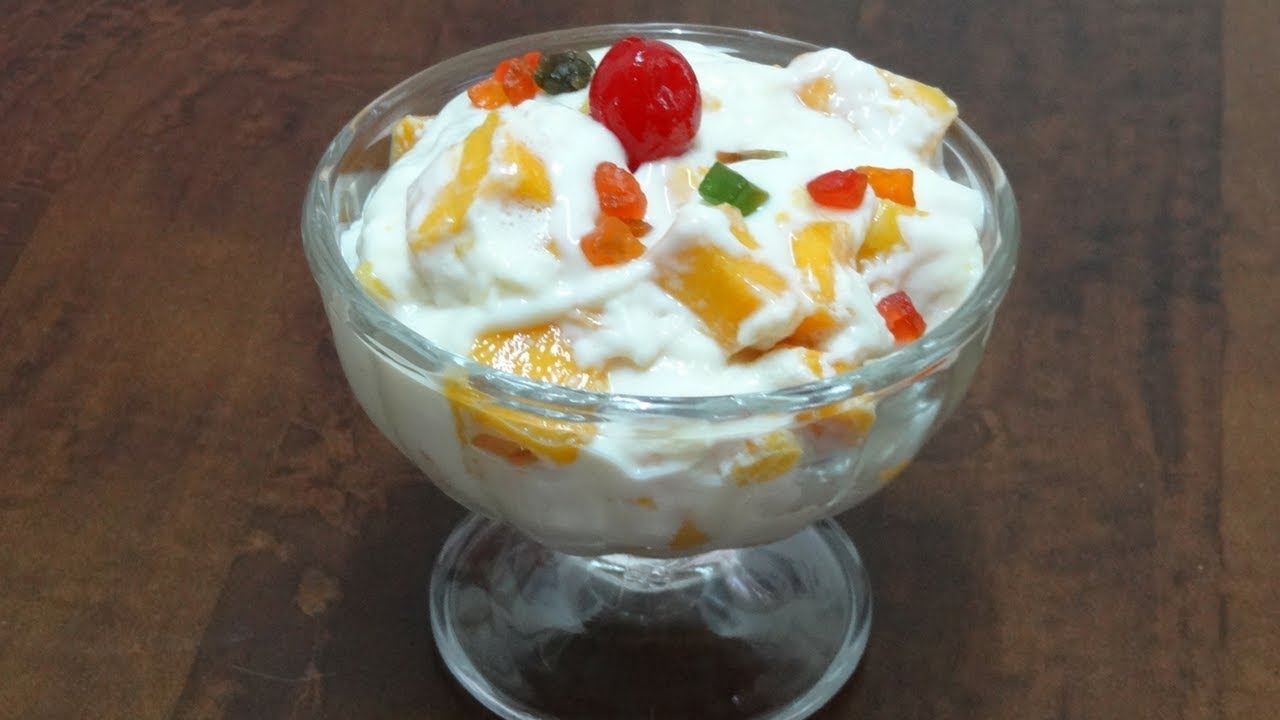 Yummy Cream & Fresh Mango Summer Pudding | Easy Quick & Delicious Cream ...