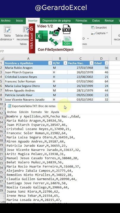 Excel con TXT o CSV #excel #vba #txt #csv #FileSystemObject - YouTube