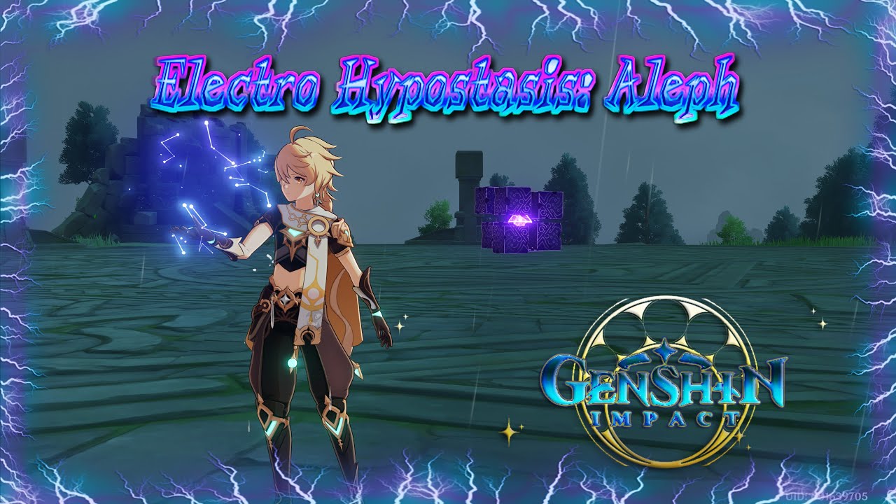 Genshin Impact (PS4) - Electro Hypostasis Boss: Aleph - YouTube