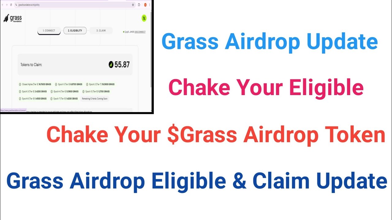 Grass Airdrop Eligible and Claim Update | Grass Airdrop Today Update ...