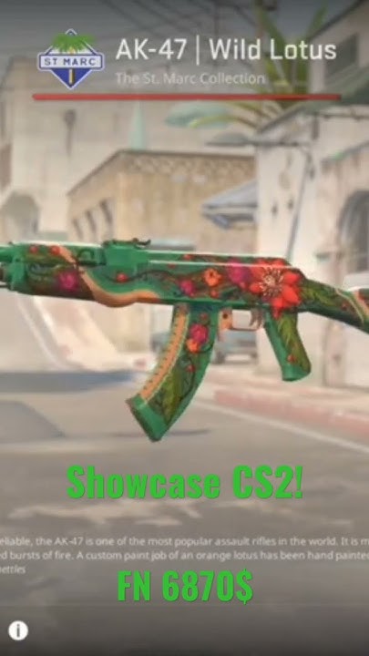 AK-47 | Wild Lotus in Counter Strike 2 🔫🔥 #skins #cs2 #counterstrike #counterstrike2 #csgo #ak47 ...