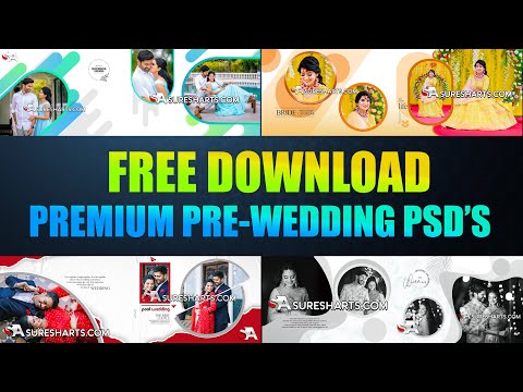 New Pre-Wedding Premium PSD'S - Free Download || #suresharts.com - YouTube