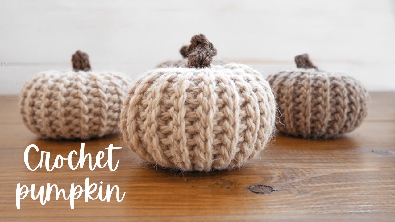 How to make crochet pumpkins that looks knit! - YouTube