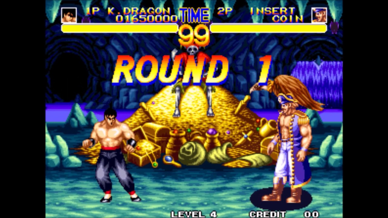 [Arcade 09] World Heroes 2, Kim Dragon - Normal Mode - YouTube