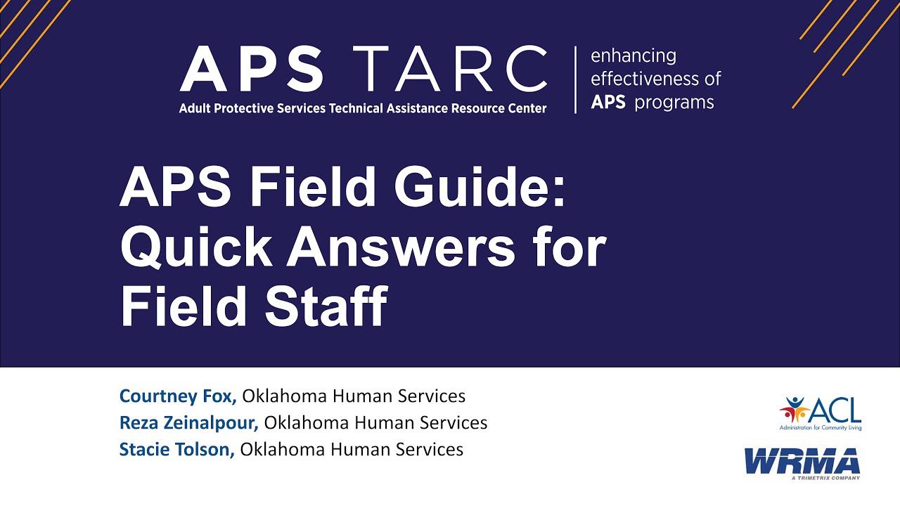 The OK APS Field Guide: A Tool for APS Leadership, Supervisors, and ...