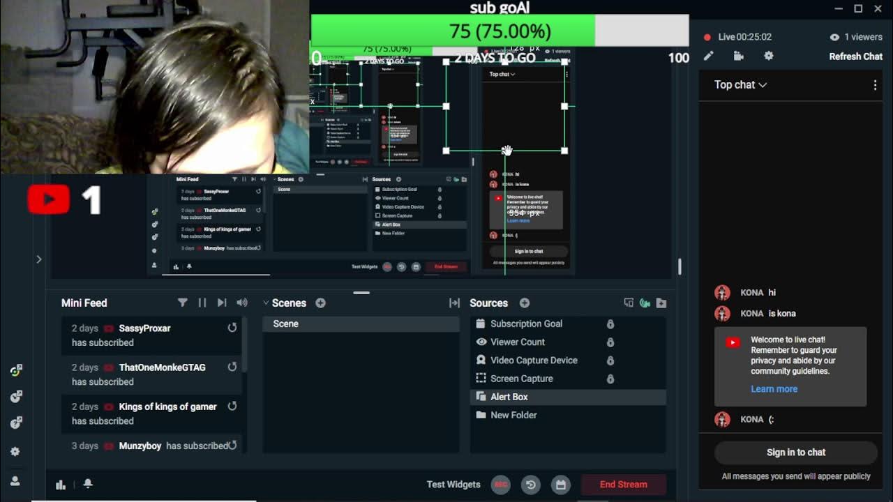 first stream using streamlabs - YouTube
