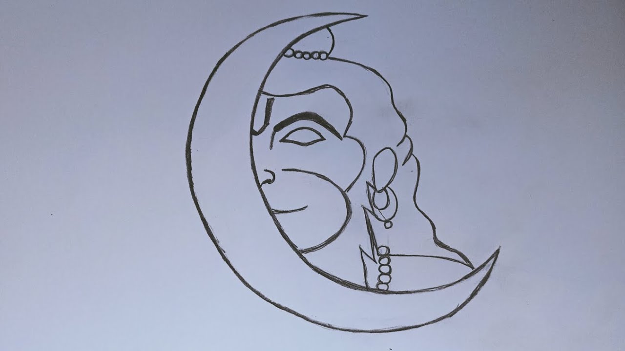 Hanuman Pencil Drawing for Beginners (Step by Step) | Bajrangbali ...