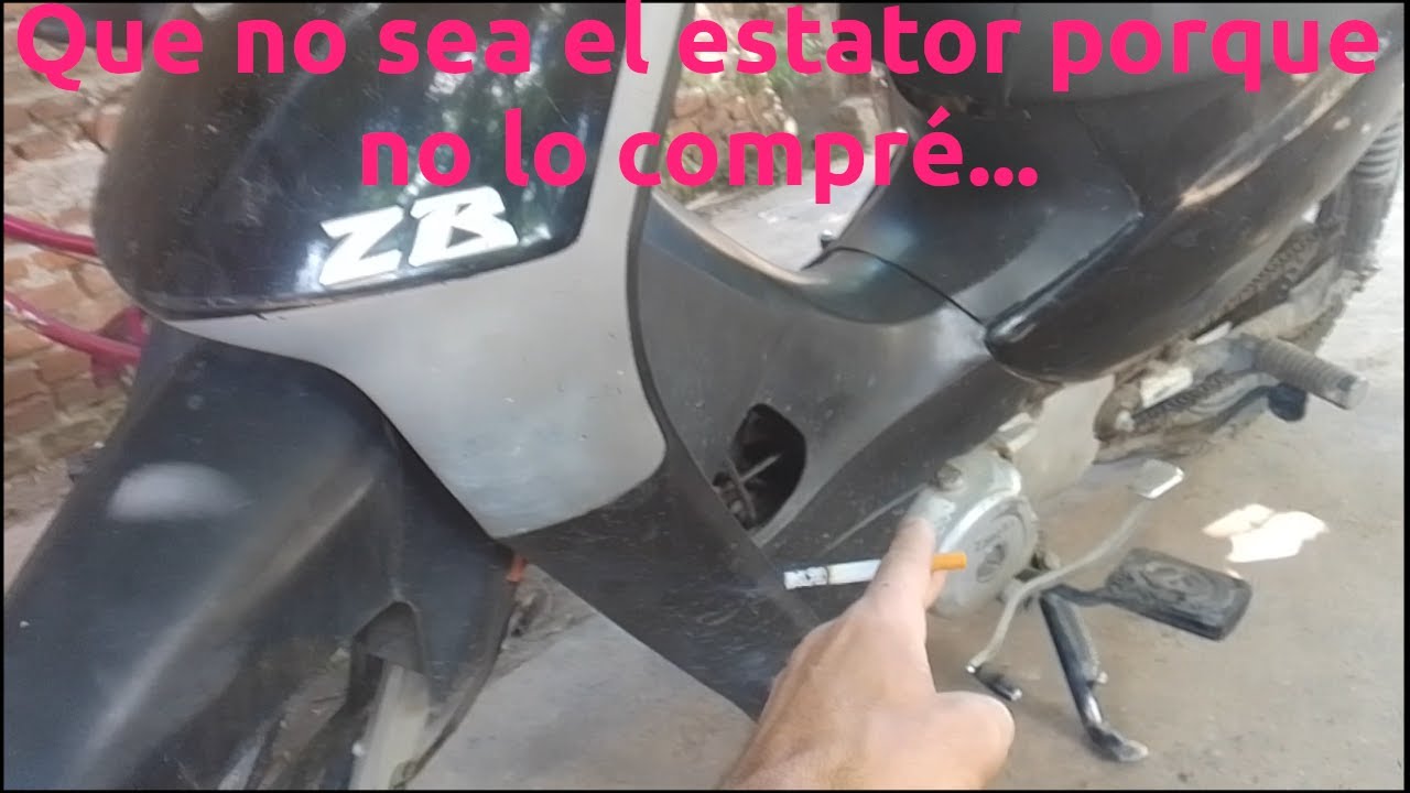 Que hacer cuando la moto no carga la batería en una moto 110. - YouTube