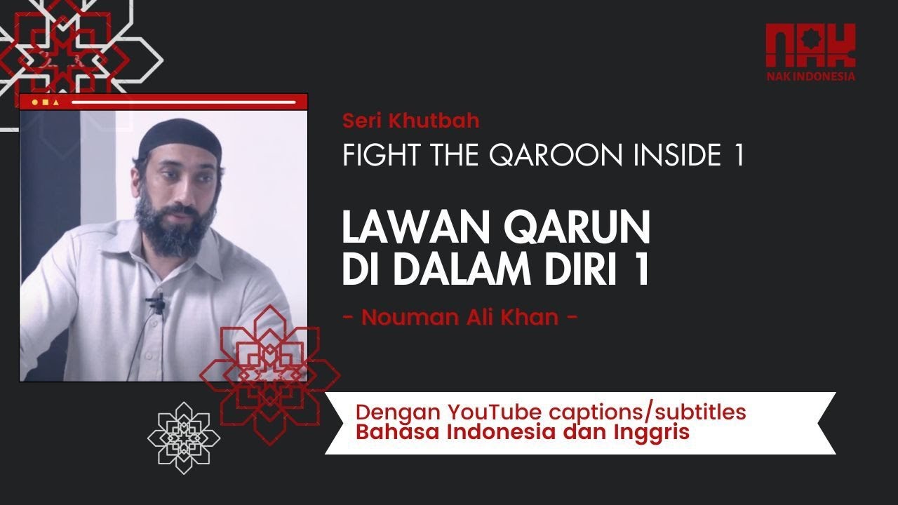 (Subtitled) - Lawan Qarun di Dalam diri - Fight the Qaroon Inside - YouTube