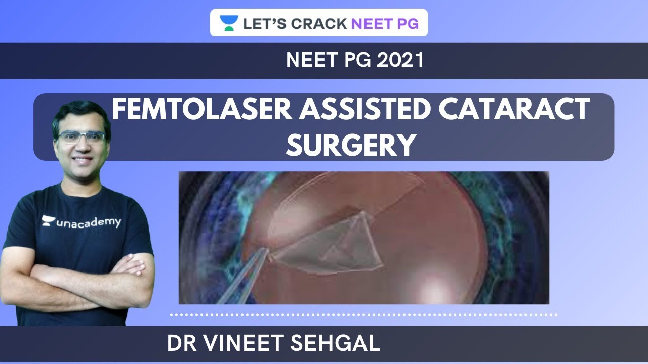 Femtolaser assisted cataract surgery | NEET-PG 2021 | Vineet Sehgal ...