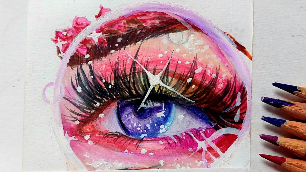 How To Draw Glossy Eye: Tutorial | Zara Dragon - YouTube