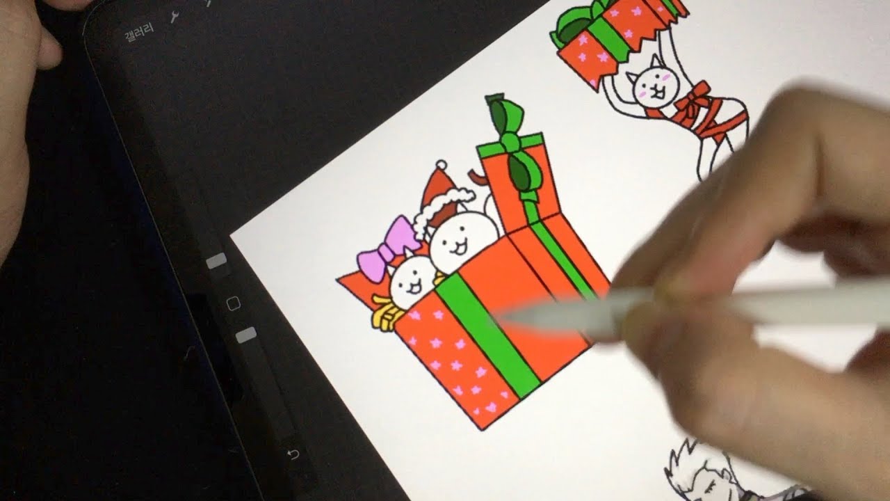 Tha battle cats actress cat iPad pro drawing - YouTube