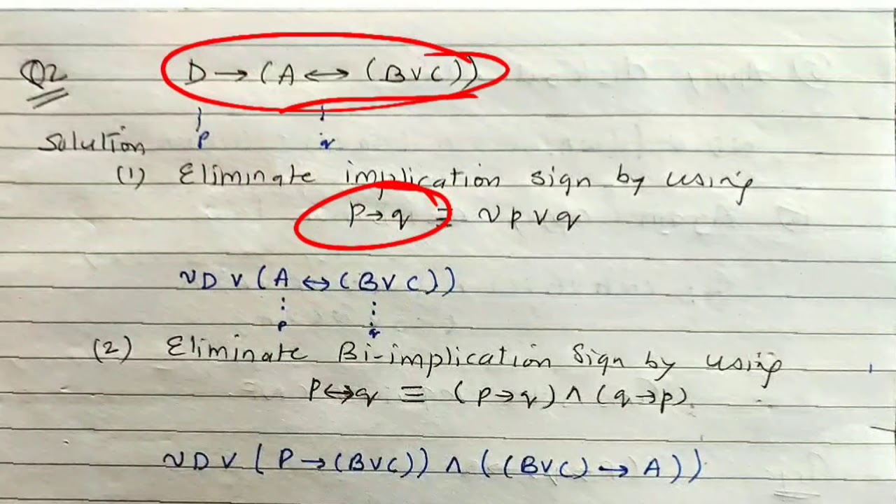 Numericals on CNF - lecture 61/ discrete mathematics - YouTube