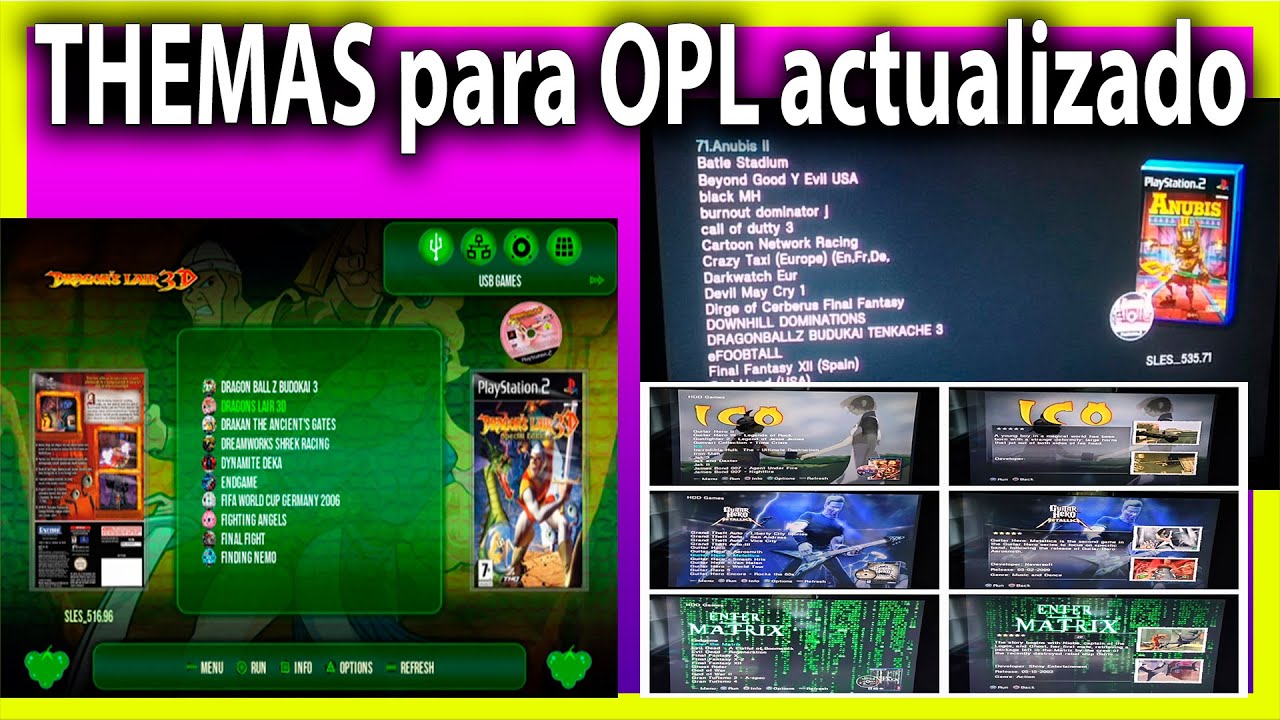 🔴THEMAS PARA OPL ACTUALIZADO 💥VARIAS OPCIONES BONITAS - YouTube