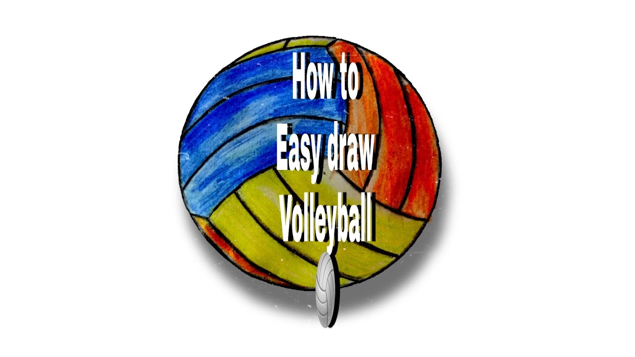 How To Easy Draw Volleyball | Volleyball 🏐 - YouTube