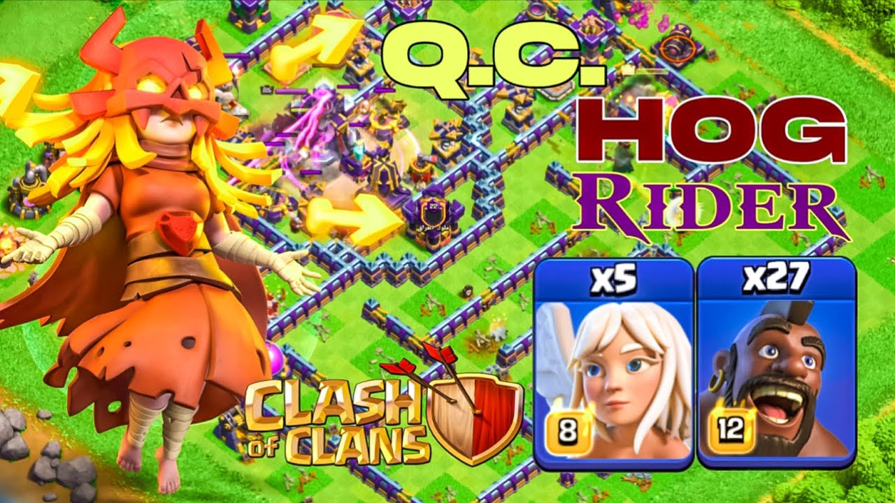 TH15 Queen Charge Hog Rider: Crushing Legend League Defenses | Clash of ...