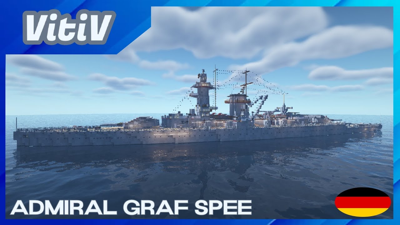 KMS Admiral Graf Spee - Deutschland-class Heavy Cruiser - Minecraft ...