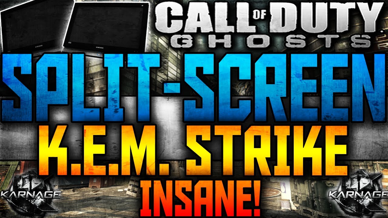 COD: Ghosts - "SPLIT-SCREEN KEM STRIKE" w/ GOLD AK-12! - YouTube