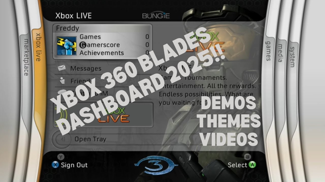 Exploring Xbox 360 blades dashboard for the first time!!! I'm impressed ...