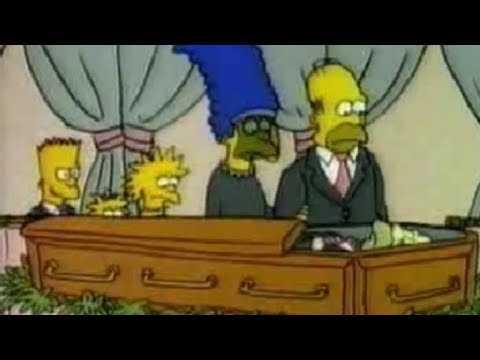 Los Simpsons T0-E9 EL FUNERAL - YouTube