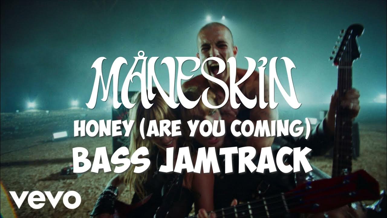 Måneskin Honey Honey Are U Coming Bass Guitar Backing Track 140bpm