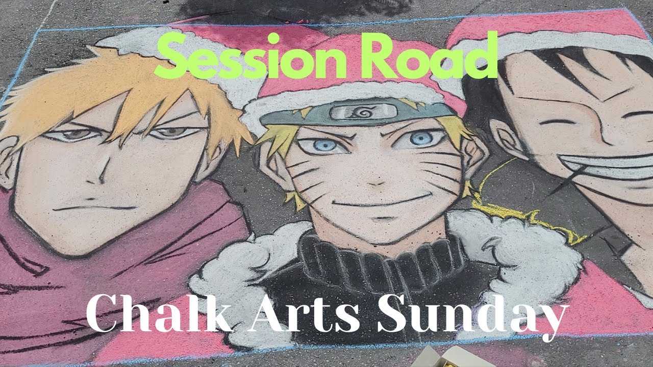 Beautiful and Amazing Chalk Arts.. Anime Characters Famous Celebrities ...