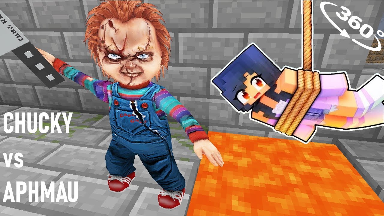 Friends saving APHMAU from CHUCKY in Minecraft 360° - YouTube