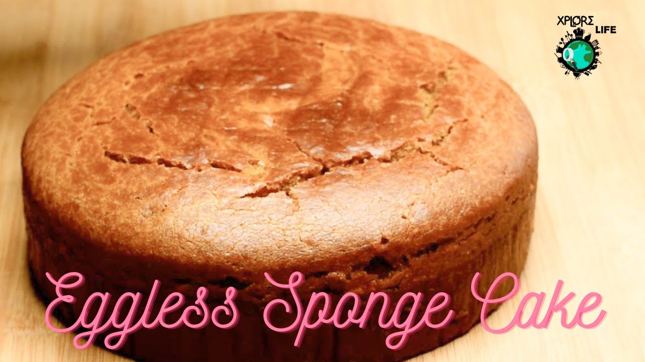 Eggless Sponge Cake Recipe | एगलेस स्पंज केक रेसिपी | Simple Cake Recipe | - YouTube