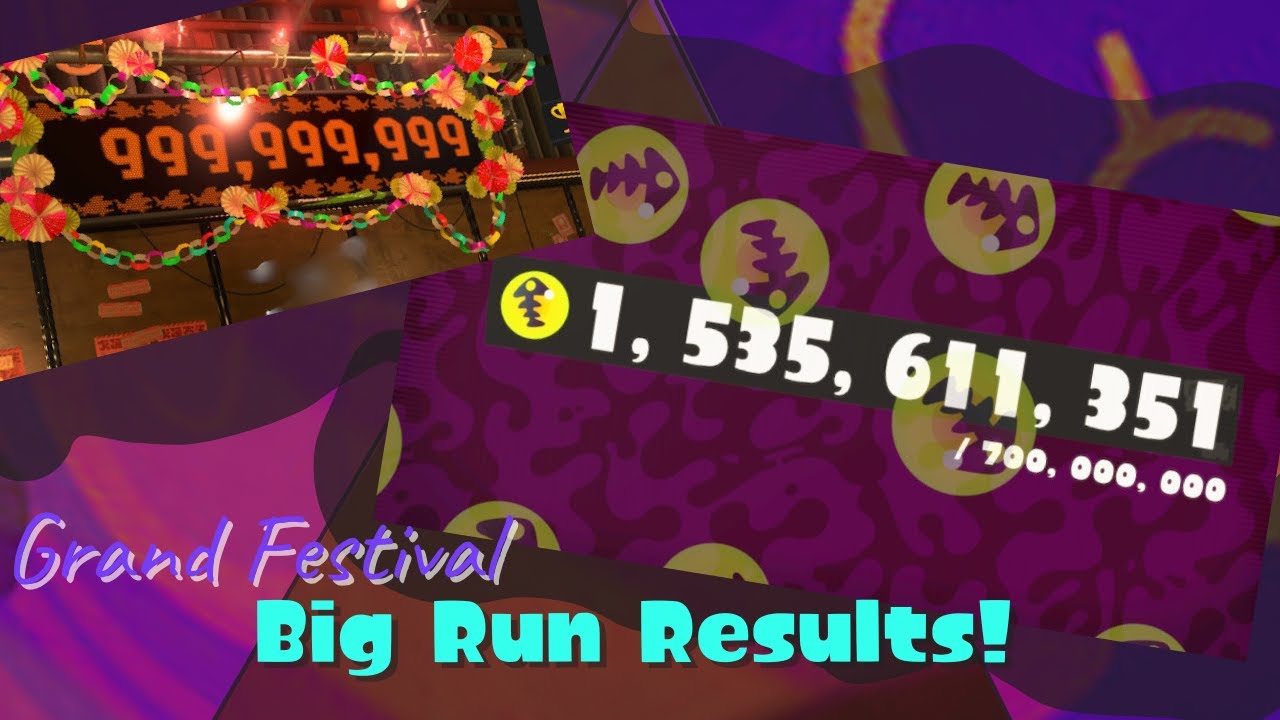 Grand Festival Big Run RESULTS! - Splatoon 3 - YouTube