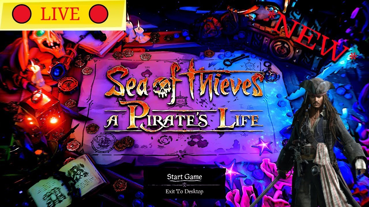 🔴 SEA OF THIEVES: A PIRATES LIFE! JACK SPARROW AND NEW TALL TALES ADDED ...