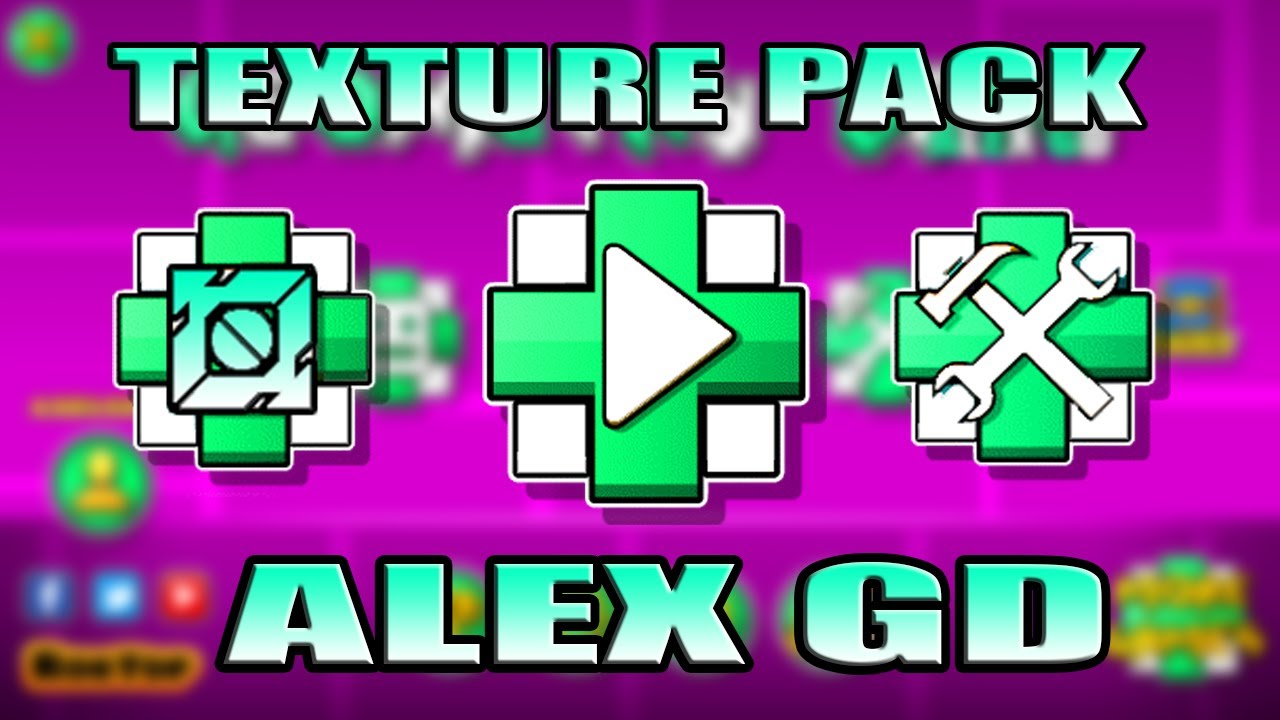 Texture Pack Alex GD / PC / MEDIUM / Geometry Dash / Axel GD - YouTube
