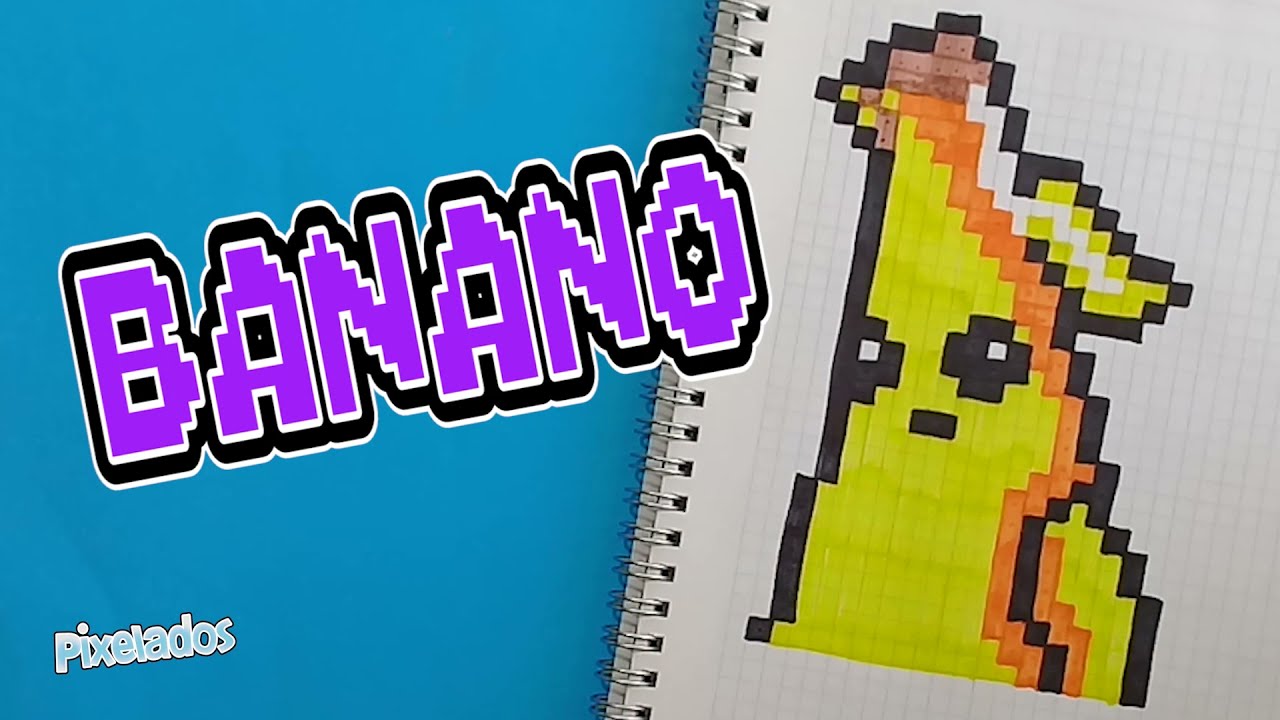 SKIN BANANO DE FORTNITE PIXEL ART - PIXELADOS - YouTube